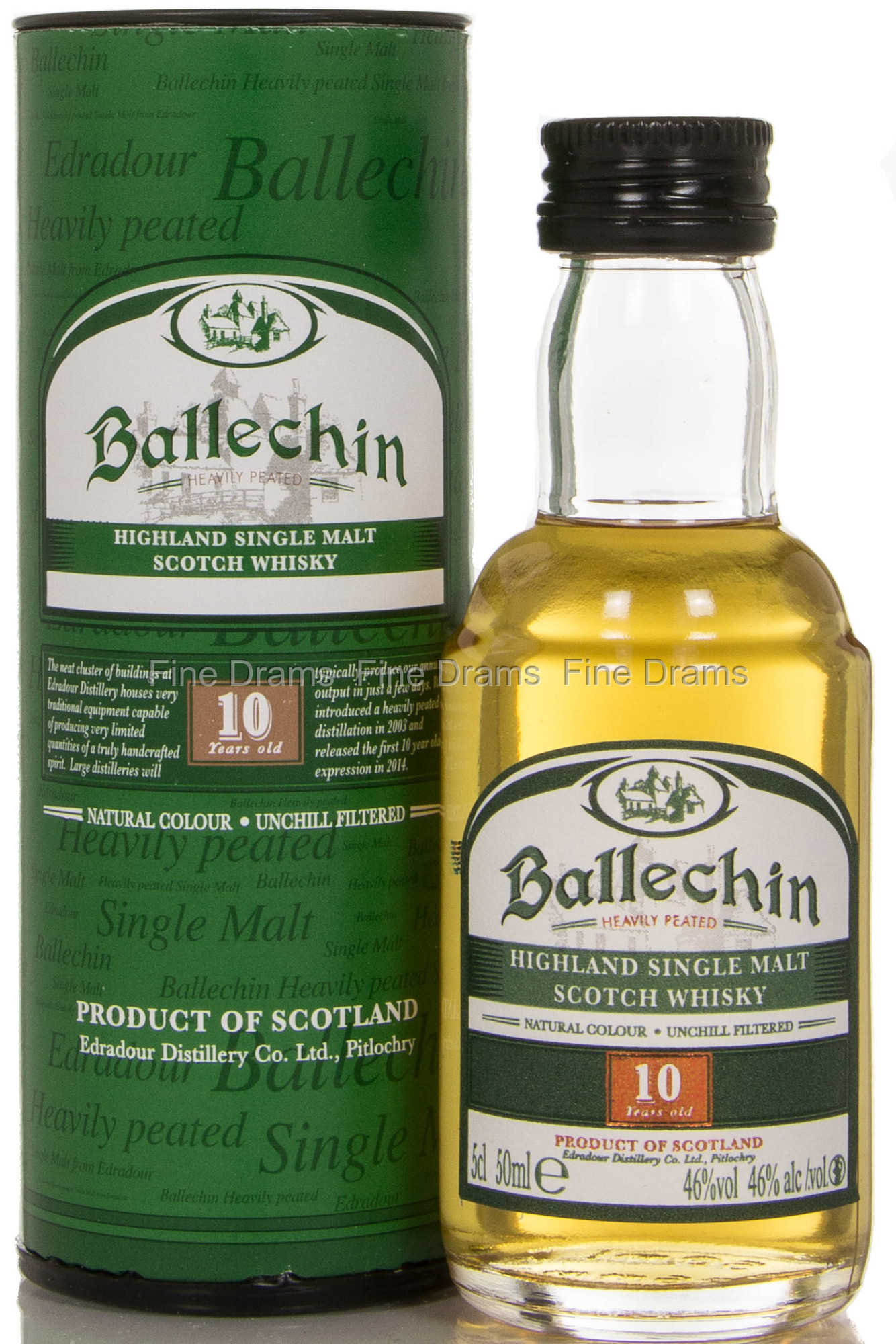 Ballechin 10 Year Old Miniature Scotch Single Malt Whisky