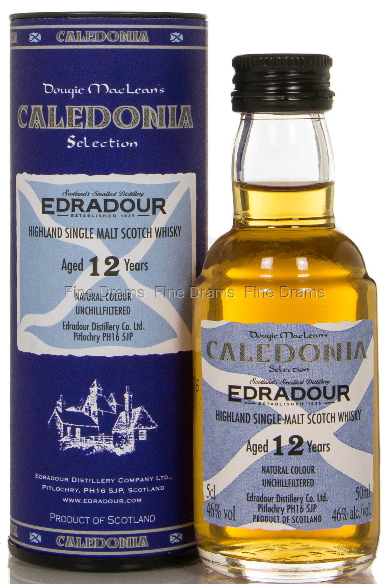 Edradour 12 Year Old Caledonia Miniature Scotch Single Malt Whisky