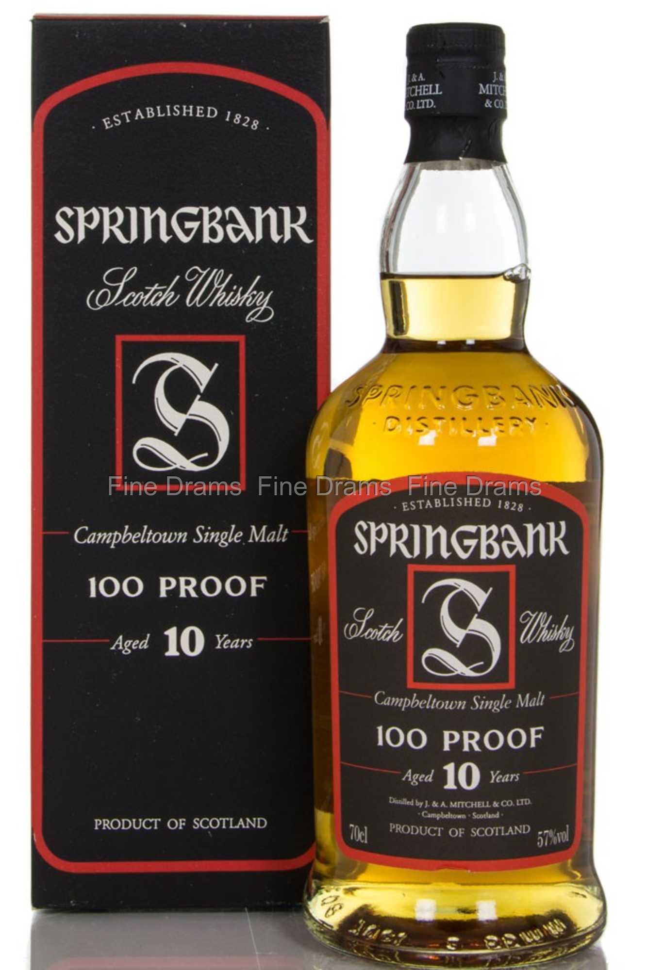 Springbank 10 Year Old 100 Proof Scotch Whisky