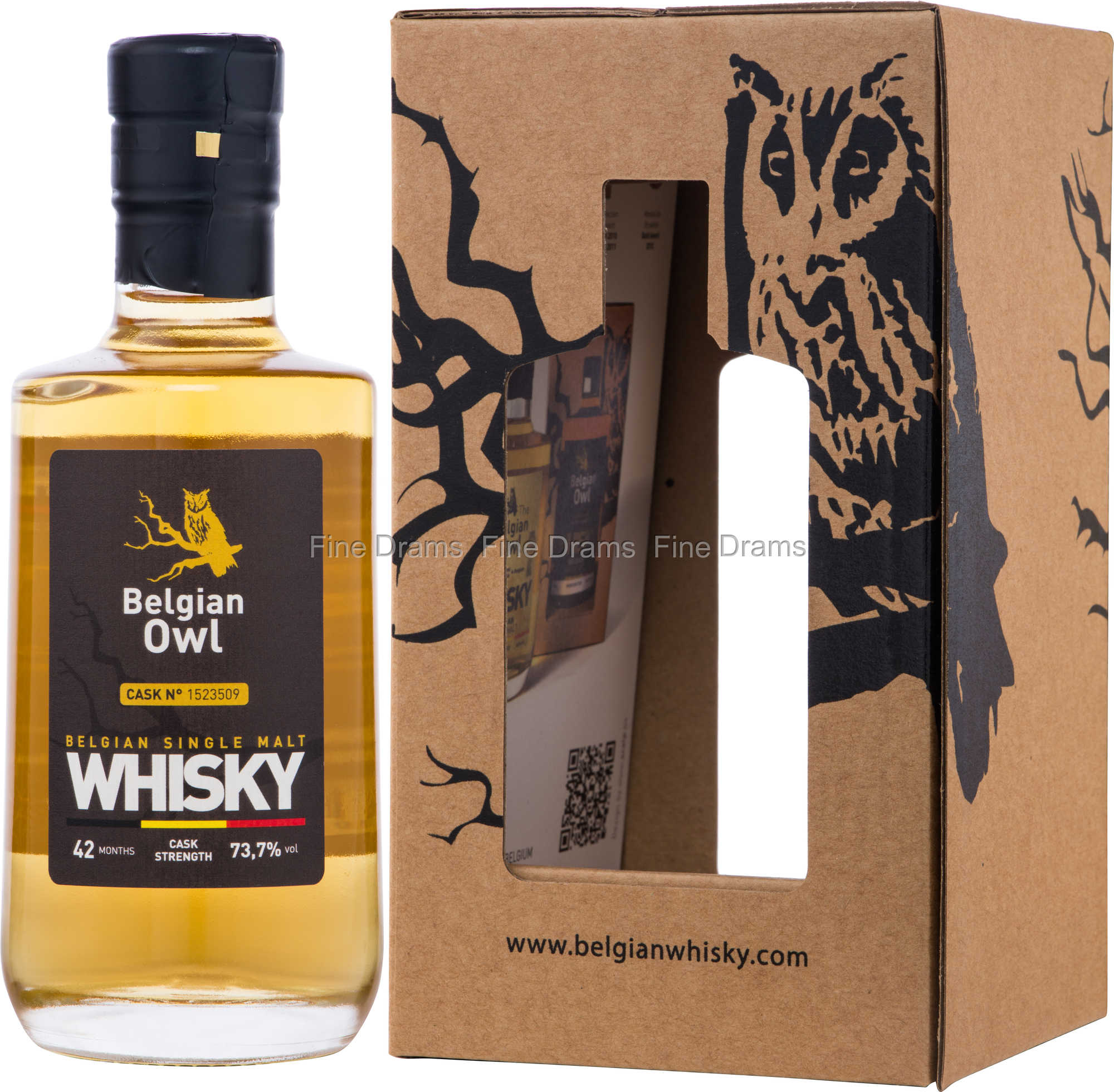 Belgian Owl 42 Months Cask Strength Whisky (20 cl)