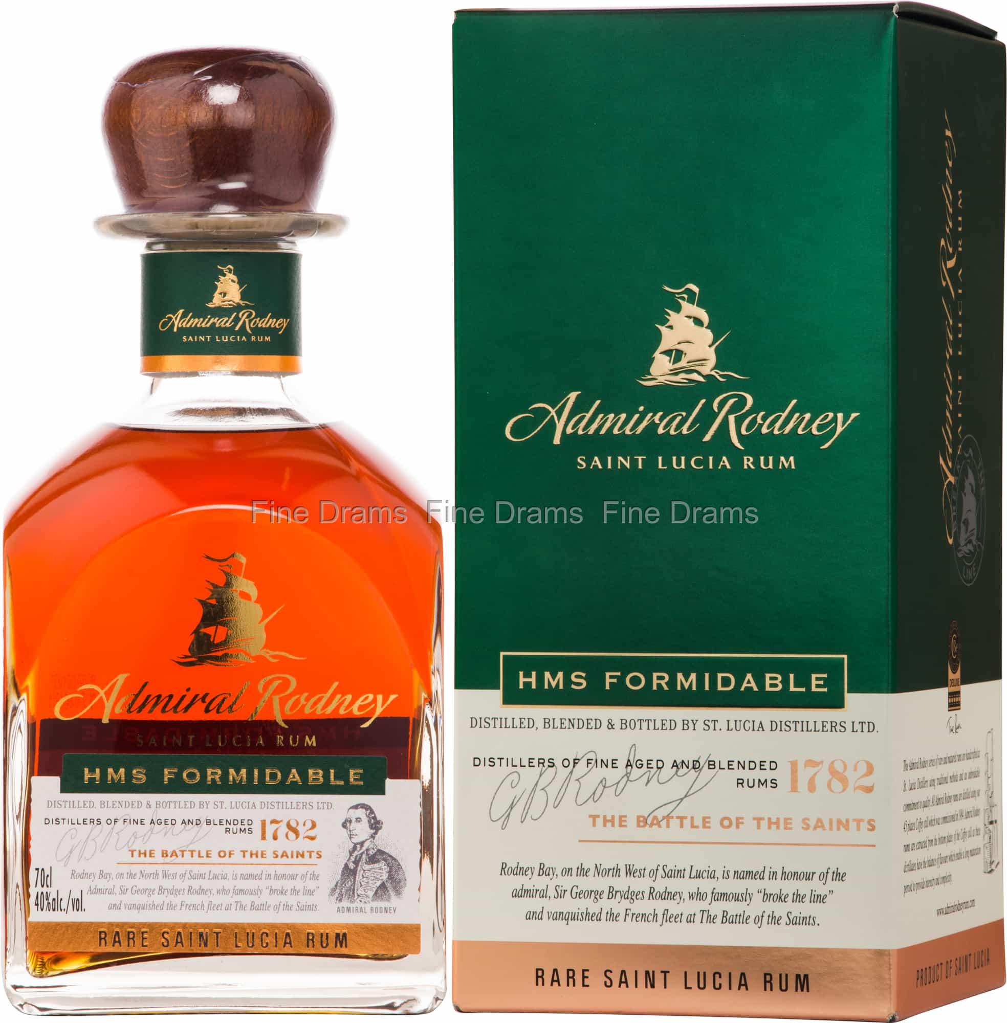 Admiral Rodney HMS Formidable Rum