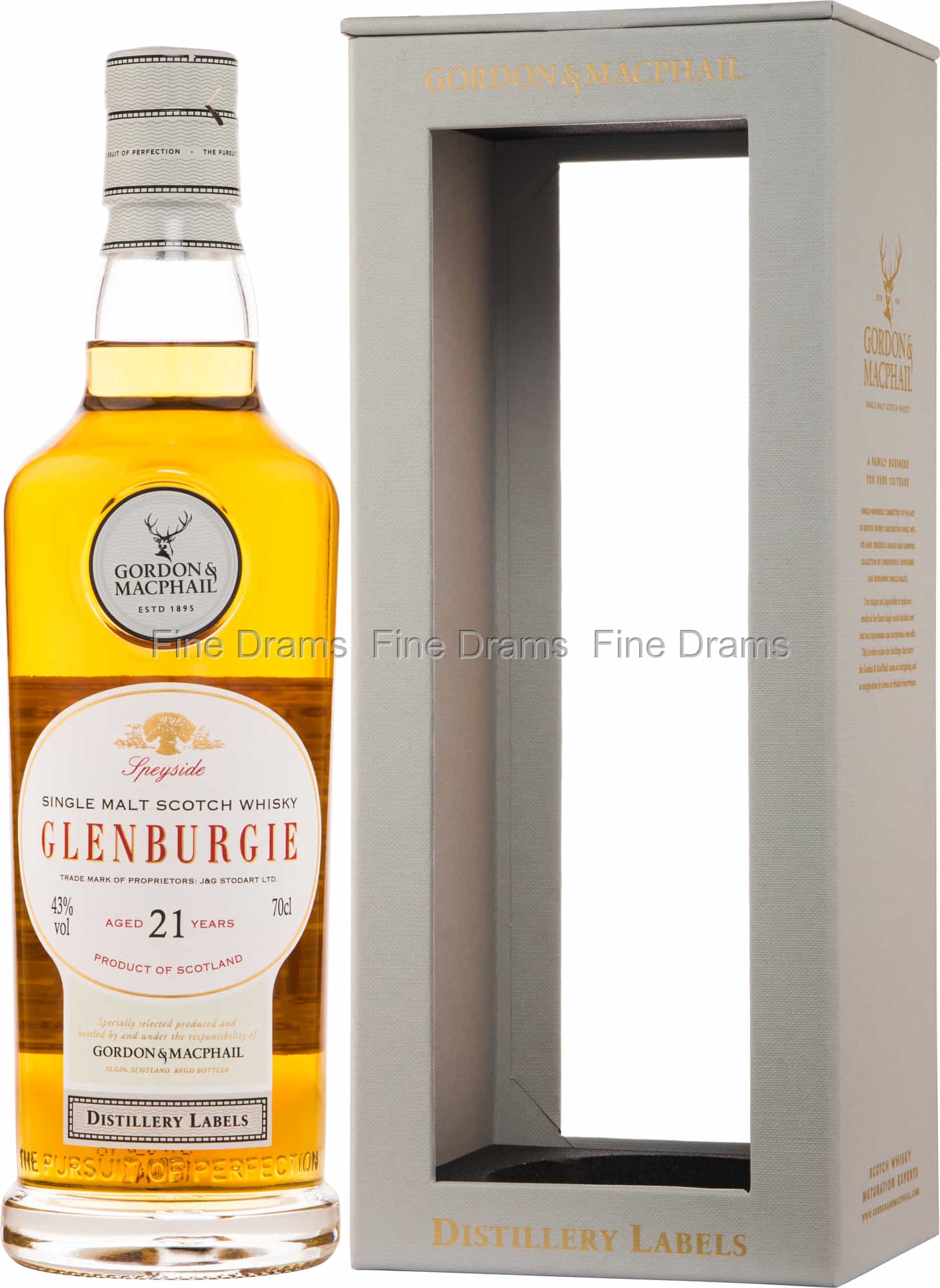 Glenburgie 21 Year Old Whisky - Gordon & MacPhail (Distillery Labels)