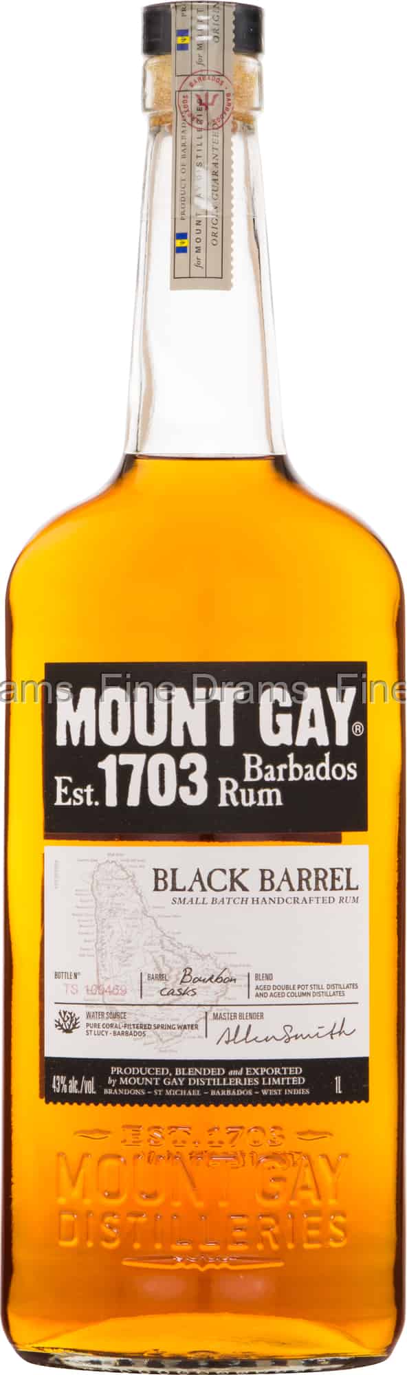 Mount Gay Black Barrel Rum (1 Liter)