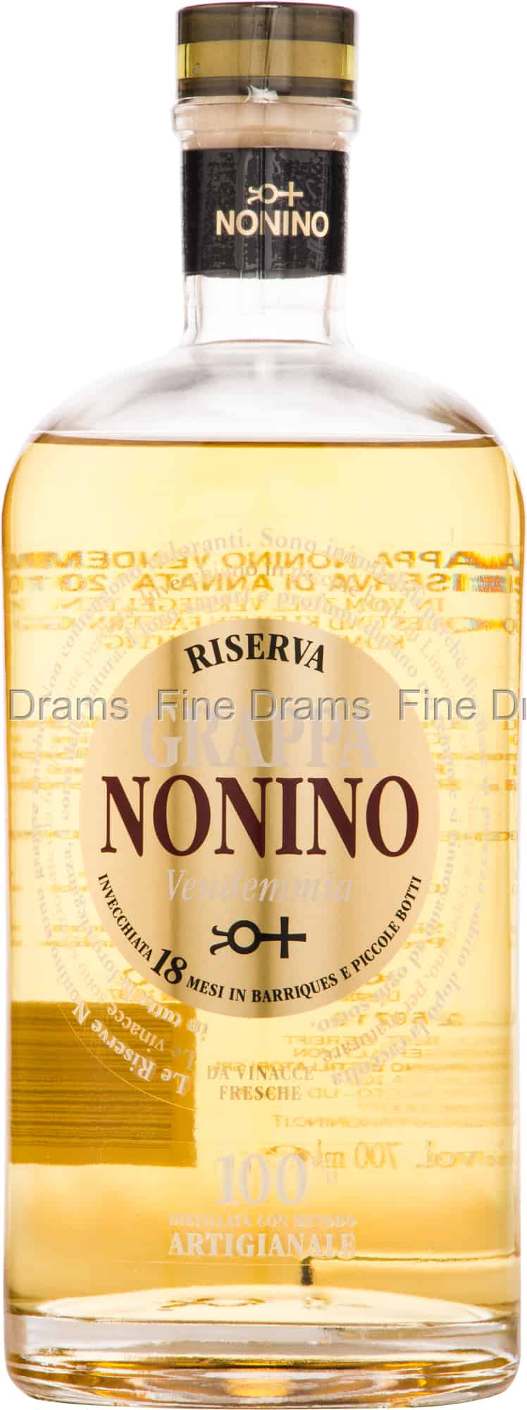 Nonino Grappa Vendemmia Riserva Aged 18 Months in Barriques and Small Casks