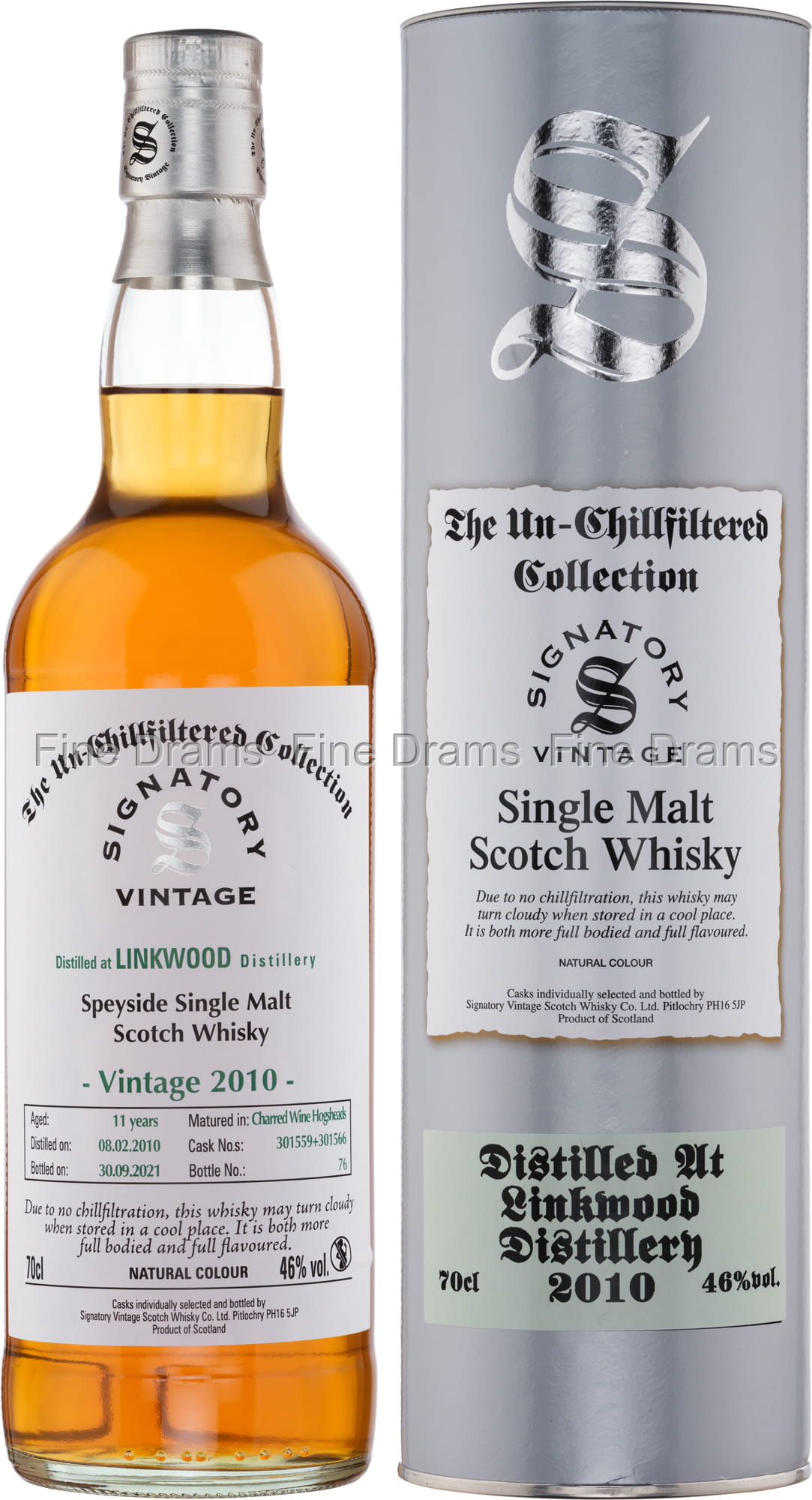 Linkwood 11 Year Old 2010 (Cask #301559 & #301566) - Signatory Un ...