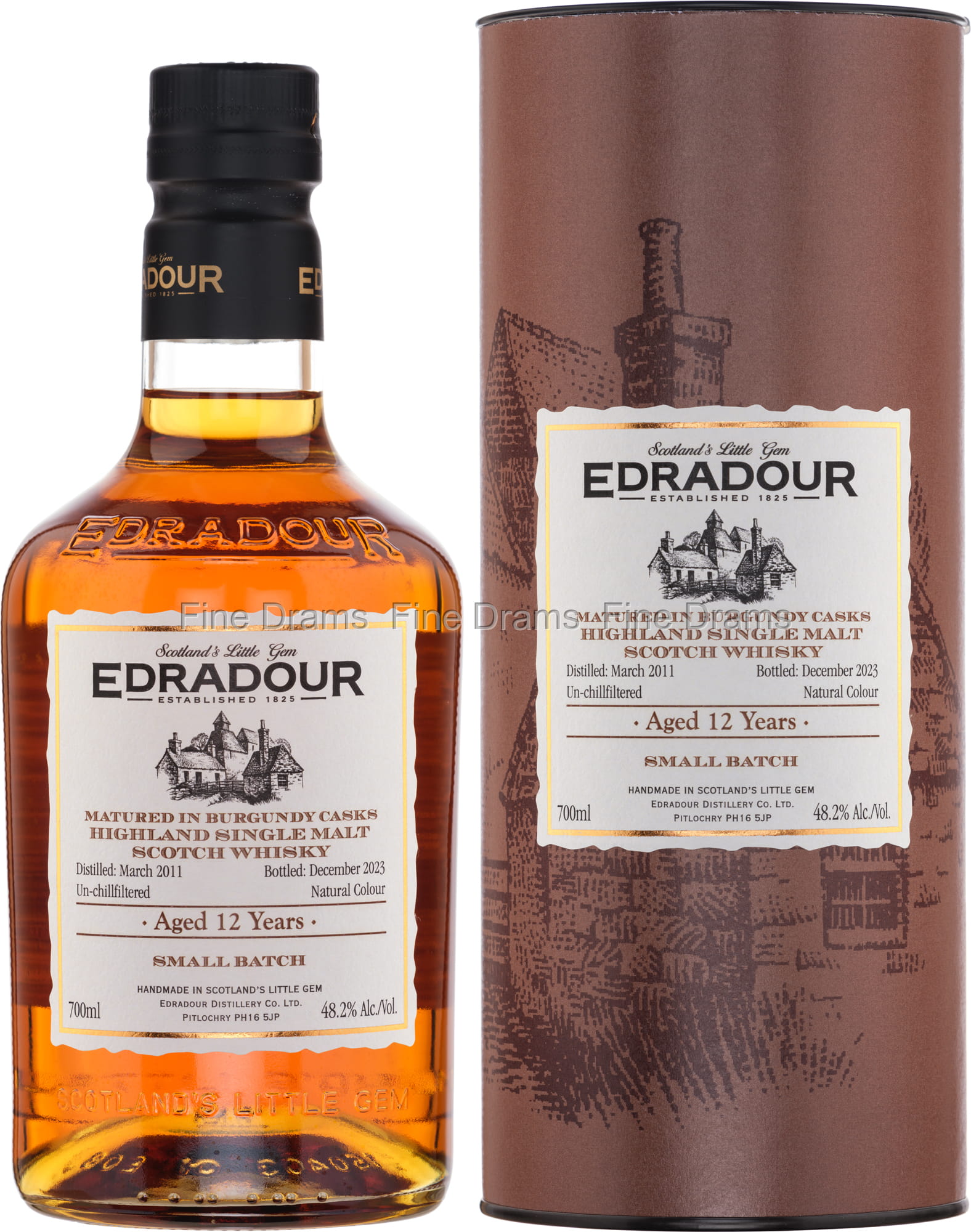 Edradour 12 Year Old 2011 Small Batch Burgundy Cask